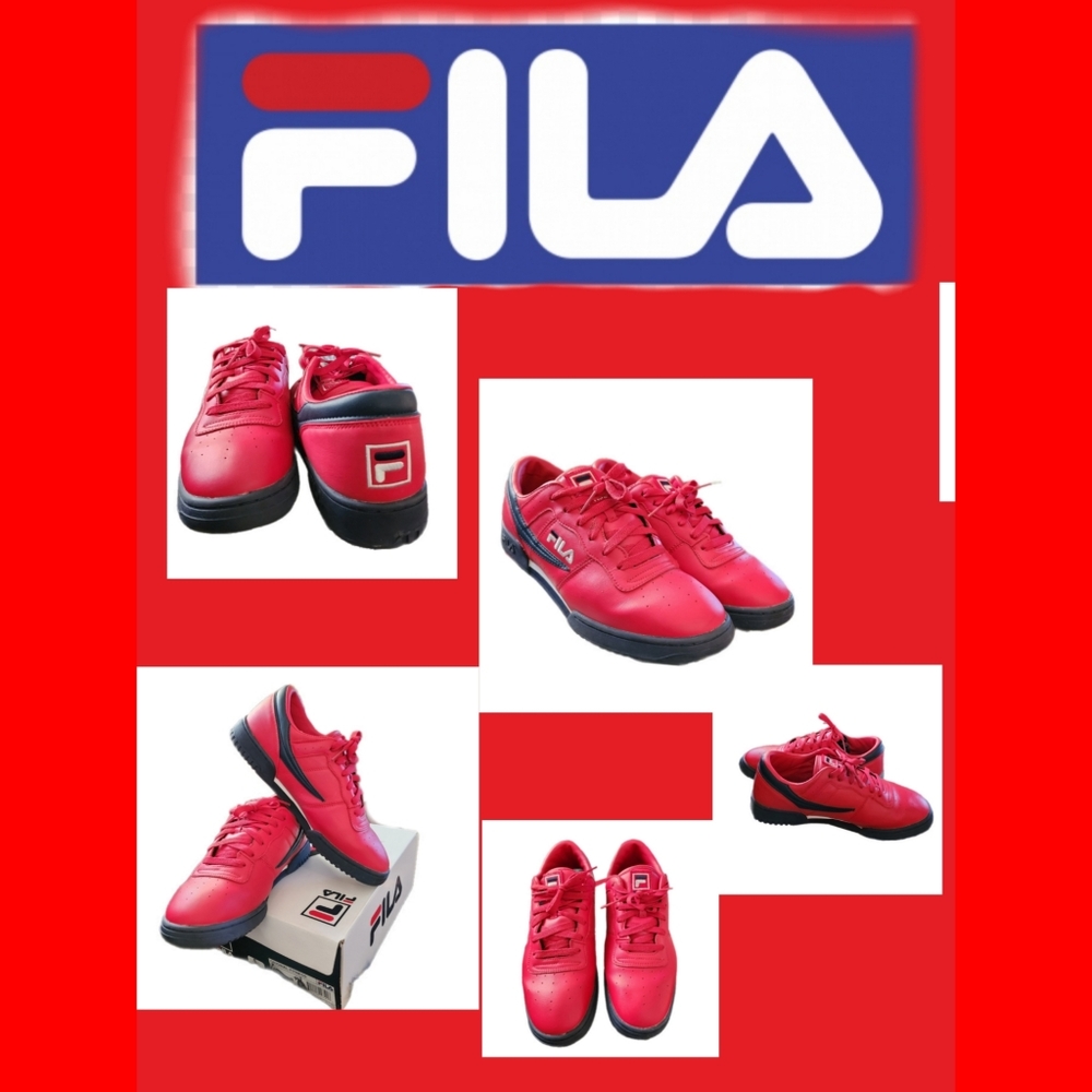Men's Fila Original Lea Fitness Trainer Sport Sneaker… - Gem